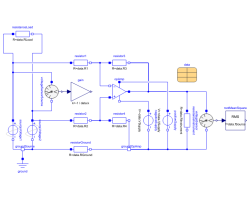Modelica: Electrical.Analog.Examples.OpAmps.DifferentialAmplifier